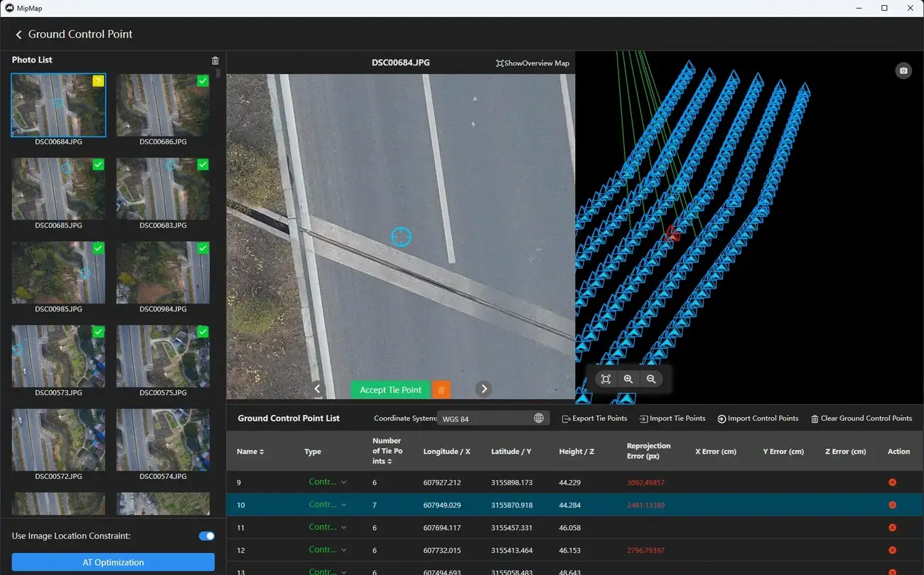 4.6 Setup Ground Control Points | MipMap Desktop Documentation