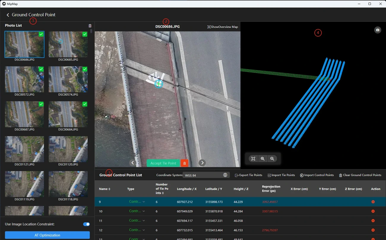 4.6 Setup Ground Control Points | MipMap Desktop Documentation